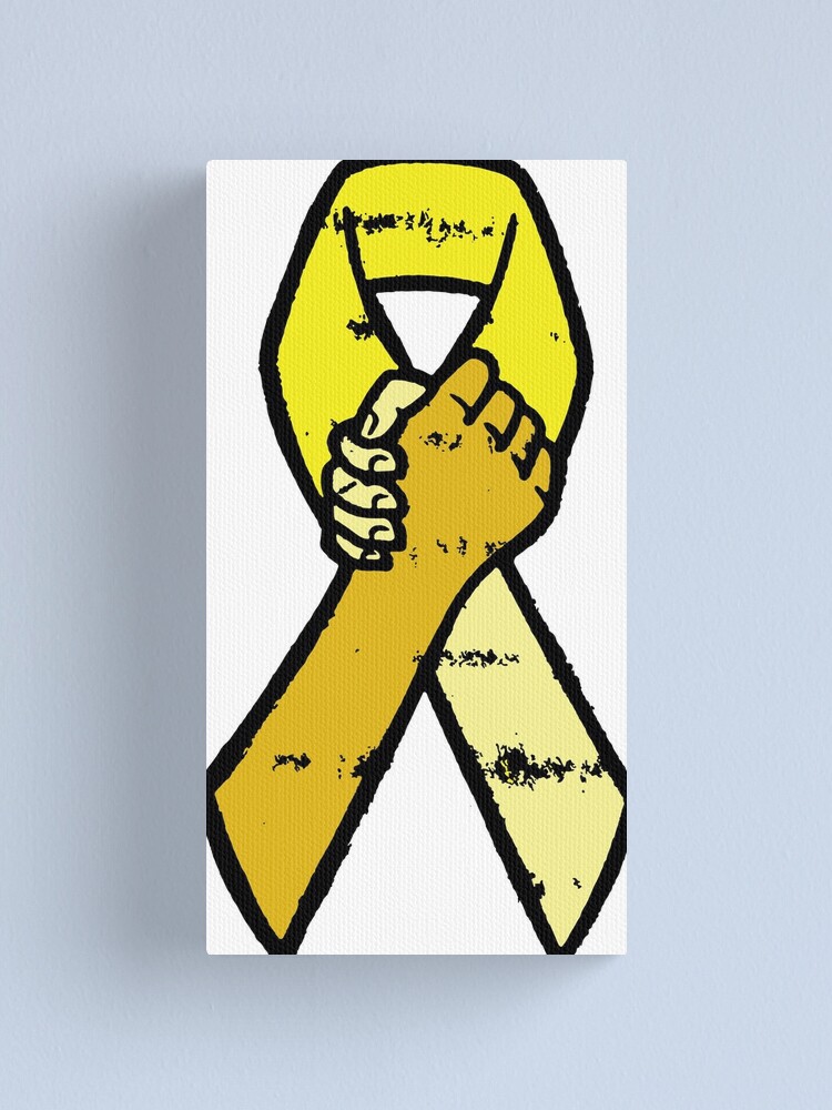 "Sarcoma Cancer Ribbon" Canvas Print for Sale by carlysias | Redbubble