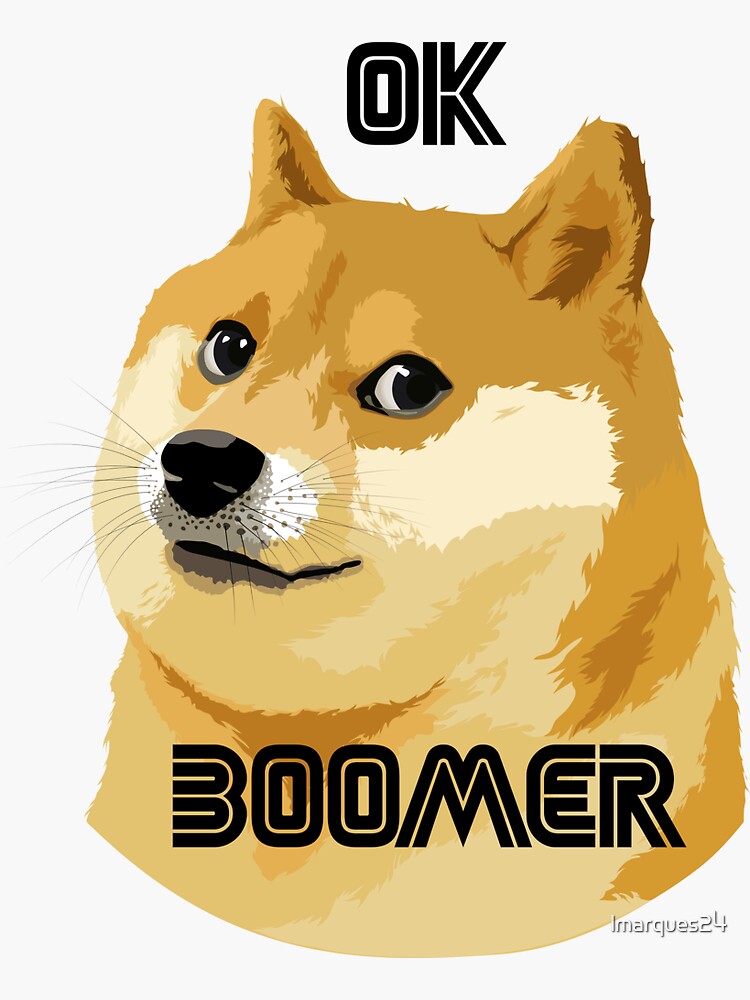 "OK Boomer" Sticker by lmarques24 | Redbubble