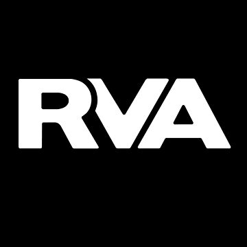 " Classic RVA Logo In Bold and White" Sticker for Sale by Elizadearg ...