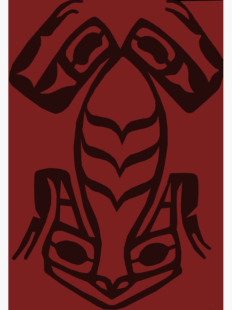 Haida Frog , Northwest Native American Frog Canvas sold by Therapy ...