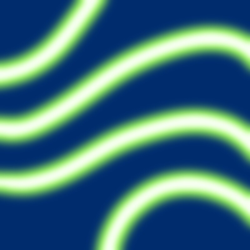 "Glowy Neon Light Style Wavy Lines" by KelseyLovelle | Redbubble