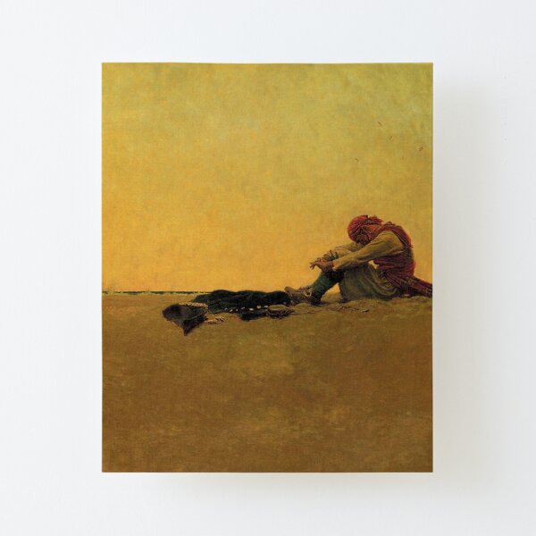 Marooned” Pirate Art by Howard Pyle" Mounted Print for Sale by ...
