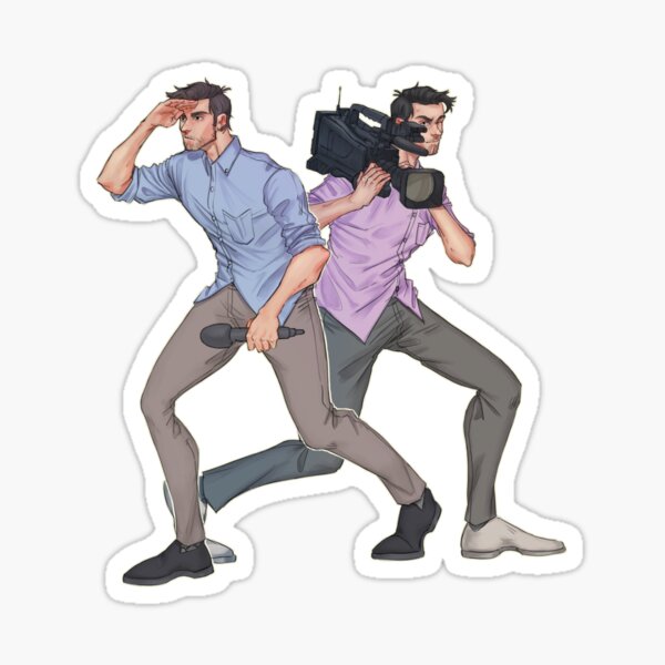 "Jim and Jim" Sticker for Sale by PinchOfPeppers | Redbubble