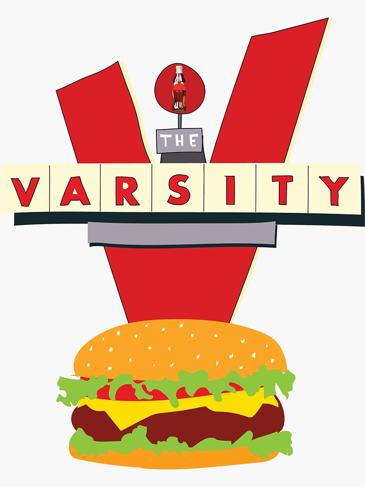 "The Varsity: Atlanta Collection" Sticker for Sale by ProteaDesignCo ...