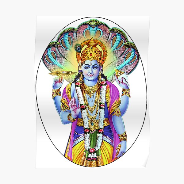 Lord Vishnu Posters | Redbubble