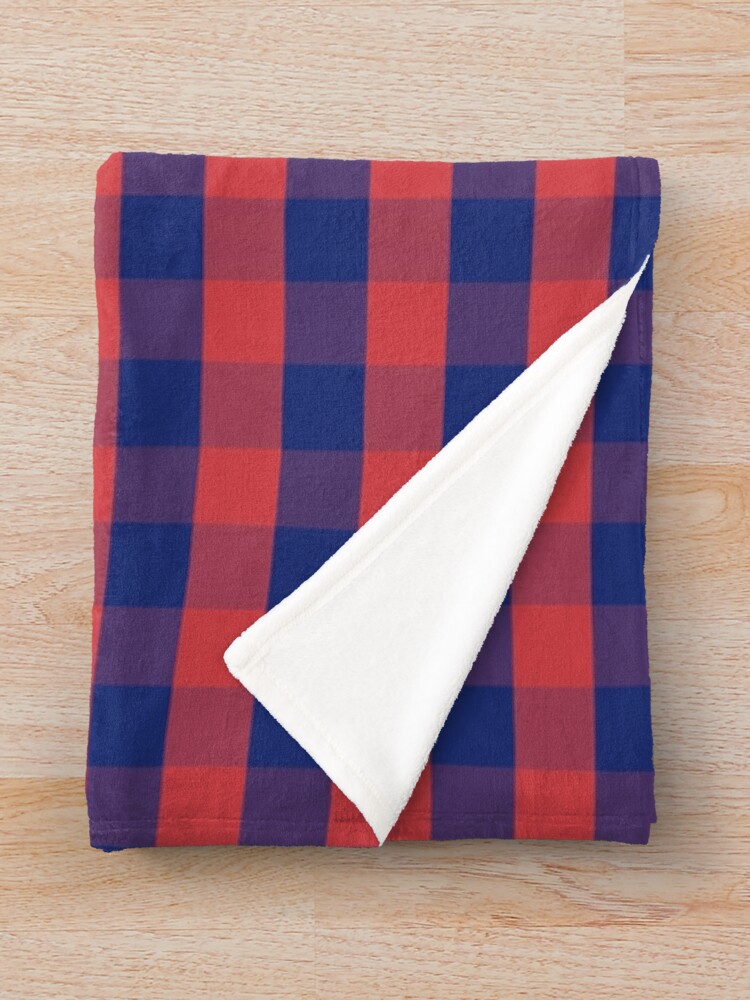"Red and Blue Buffalo Check" Throw Blanket for Sale by the-outfoxed ...