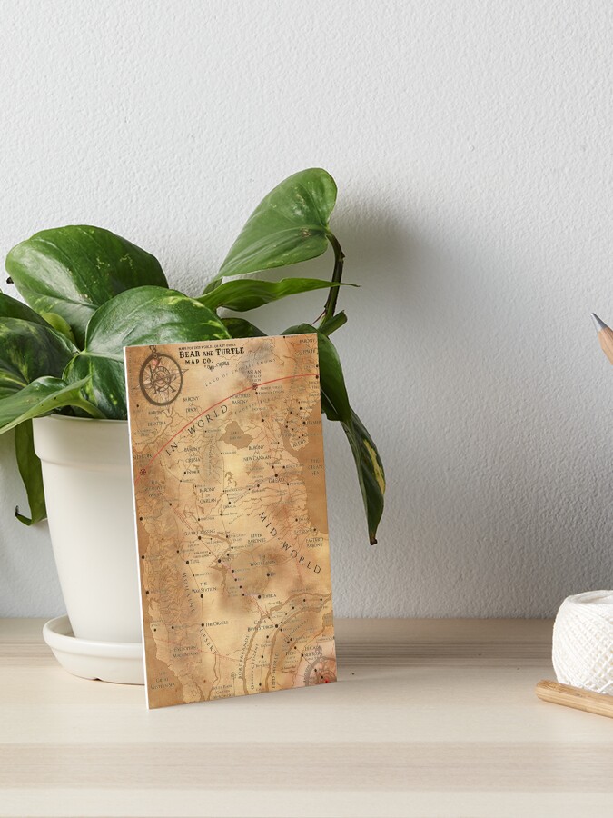 "The Dark Tower - Mid-World Map" Art Board Print for Sale by ...