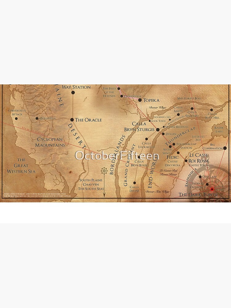 "The Dark Tower - Mid-World Map" Coffee Mug by OctoberFifteen | Redbubble