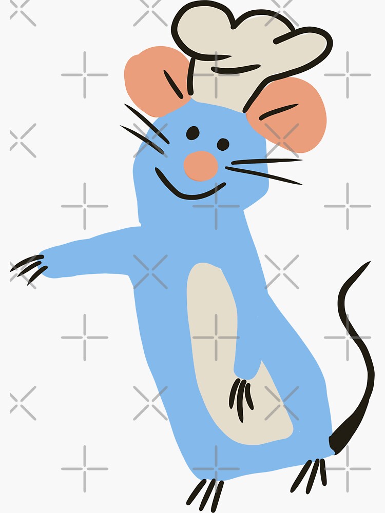 "Tiny Chef" Sticker for Sale by willowsbunnies | Redbubble