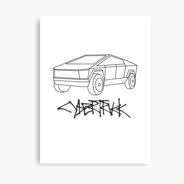 "Cybertruck, Cyber Truck Design" Canvas Print for Sale by ...