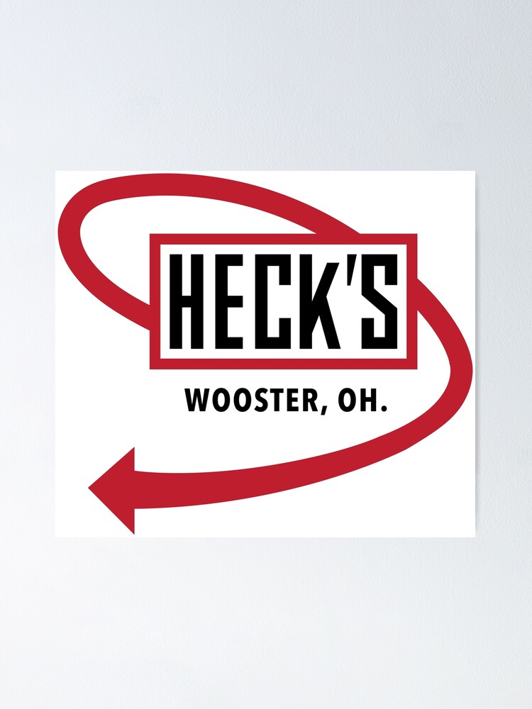 "Heck's Vintage Logo" Poster by swrumbaugh | Redbubble