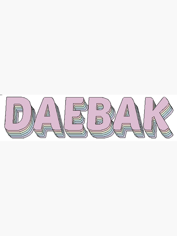 "Daebak K-Pop K-Drama " Sticker by RBEnt | Redbubble