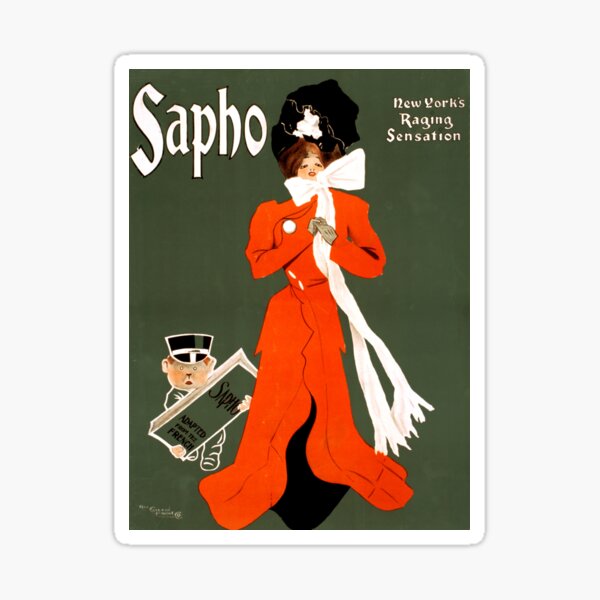"Sapho 1900 Broadway play by Clyde Fitch poster Notorious story ...