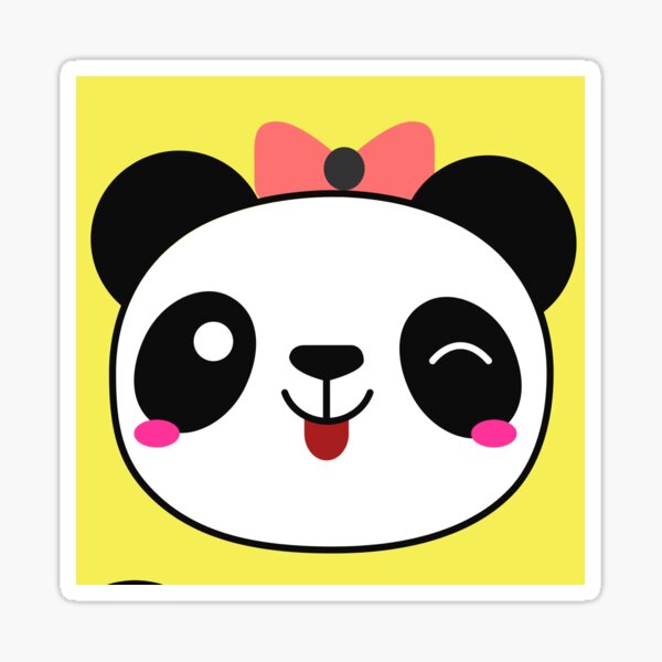 "Panda emoji " Sticker for Sale by Weeda | Redbubble