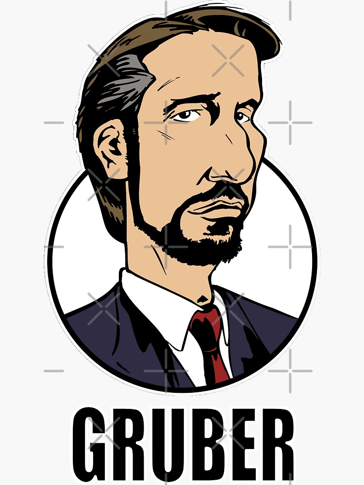"Hans Gruber Cartoon" Sticker for Sale by odelldennis | Redbubble