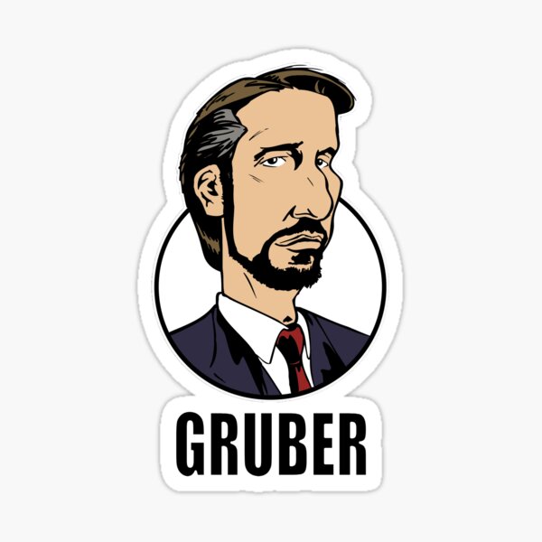 "Hans Gruber Cartoon" Sticker for Sale by odelldennis | Redbubble