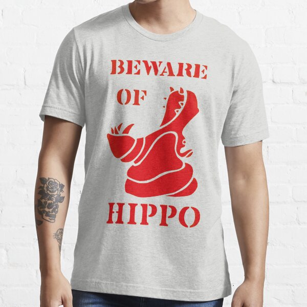 "Beware of Hippo" T-shirt for Sale by sweav | Redbubble | hippo t ...