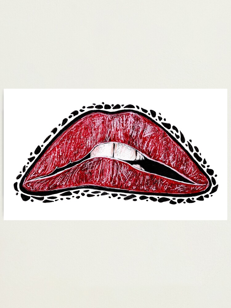 "Sketchy Horror Lips, Rocky Horror, Redness, Flirty, Creepy, Teeth ...
