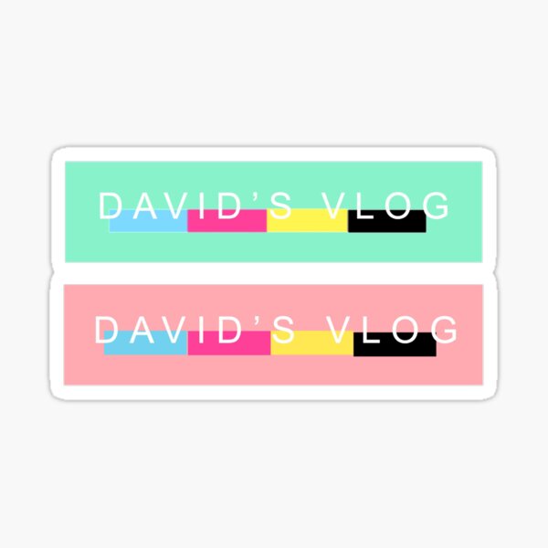 "trending david dobrik vlog squad sticker pack" Sticker for Sale by ...
