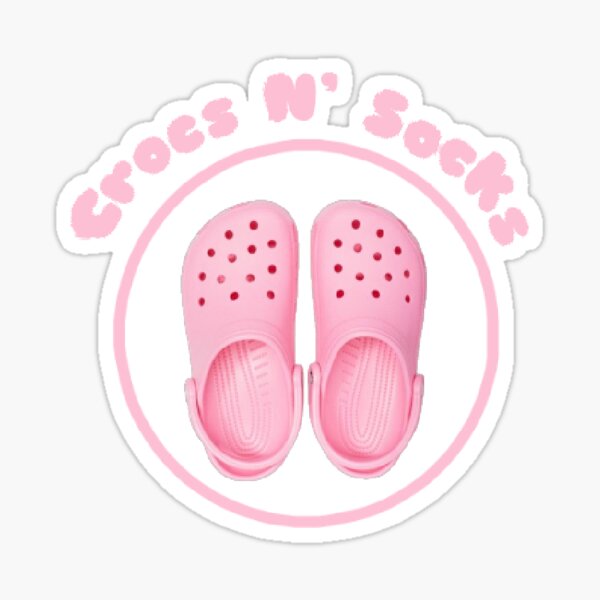"Crocs N’ Socks" Sticker by gibbytherat | Redbubble