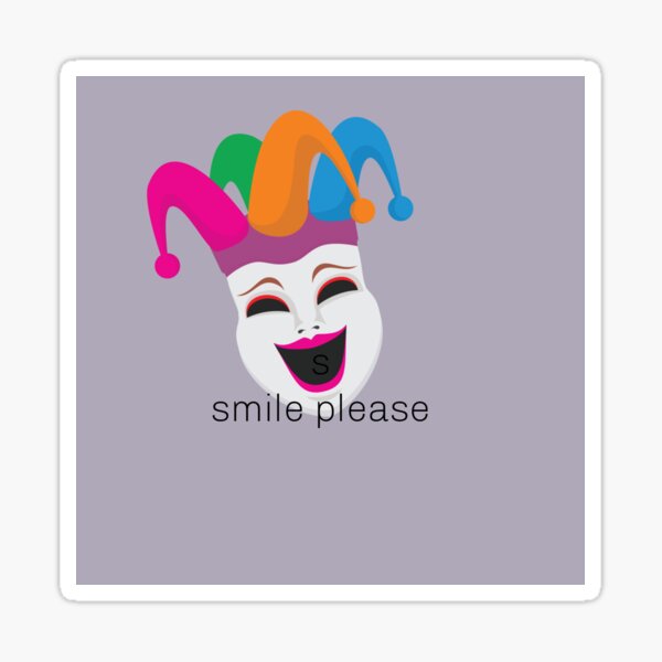 "Smile please" Sticker for Sale by Rajesh7 | Redbubble