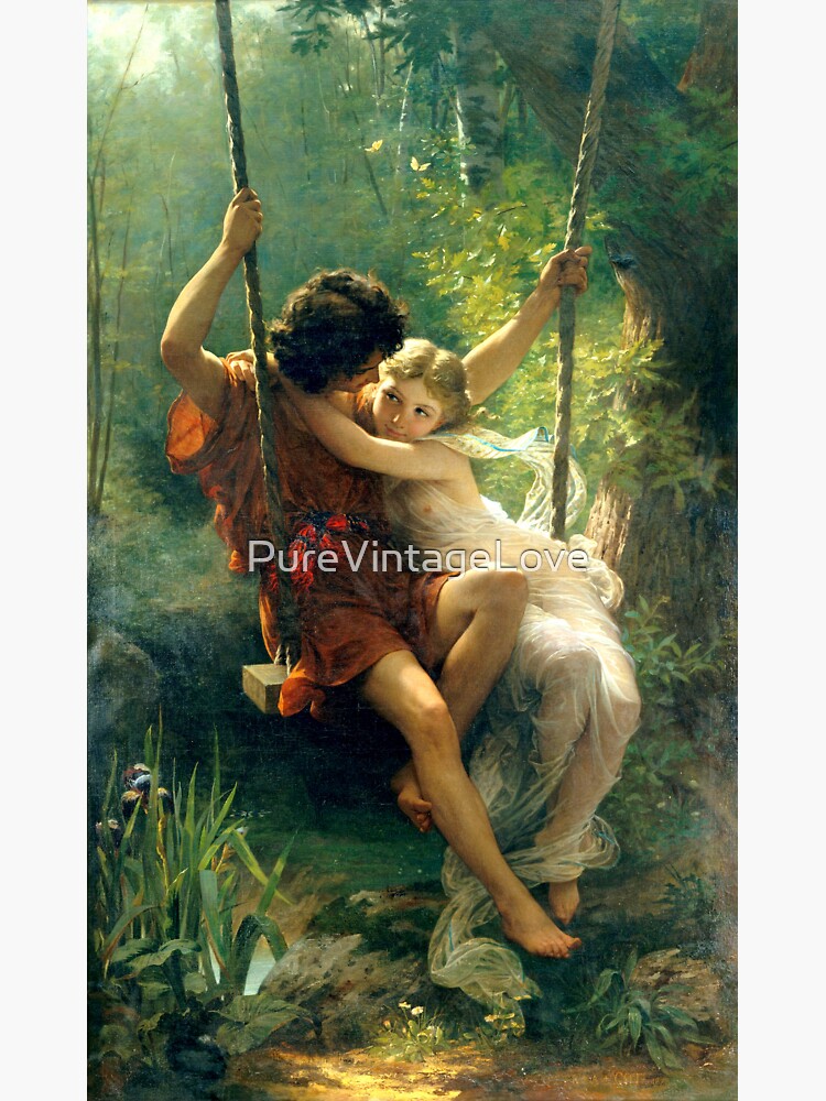 "Springtime by Pierre Auguste Cot 1873" Sticker for Sale by ...