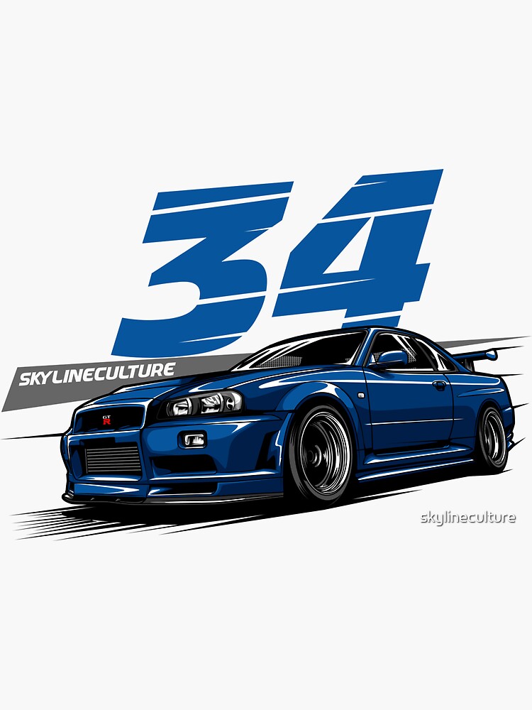 "SC34 " Sticker for Sale by skylineculture | Redbubble