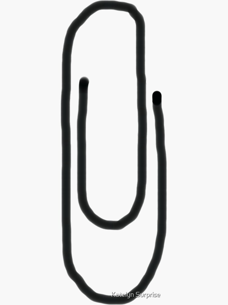 "Paperclip sticker" Sticker for Sale by Yellowdaisi | Redbubble
