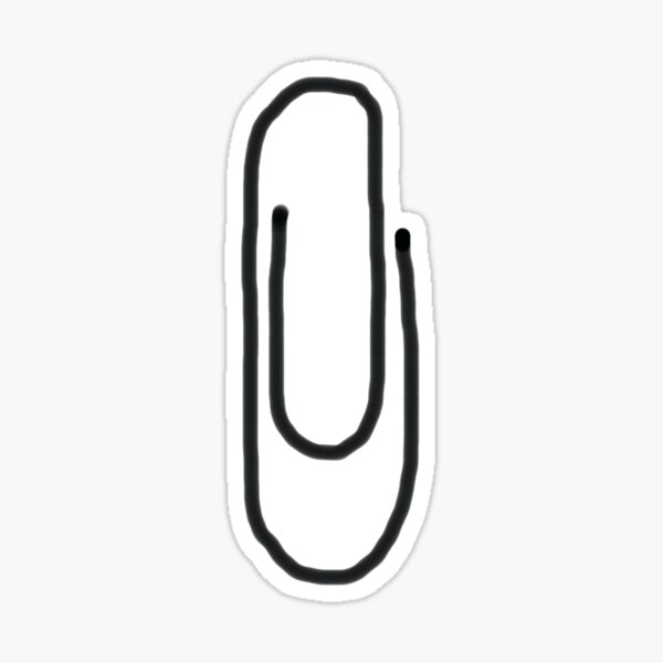 "Paperclip sticker" Sticker for Sale by Yellowdaisi | Redbubble