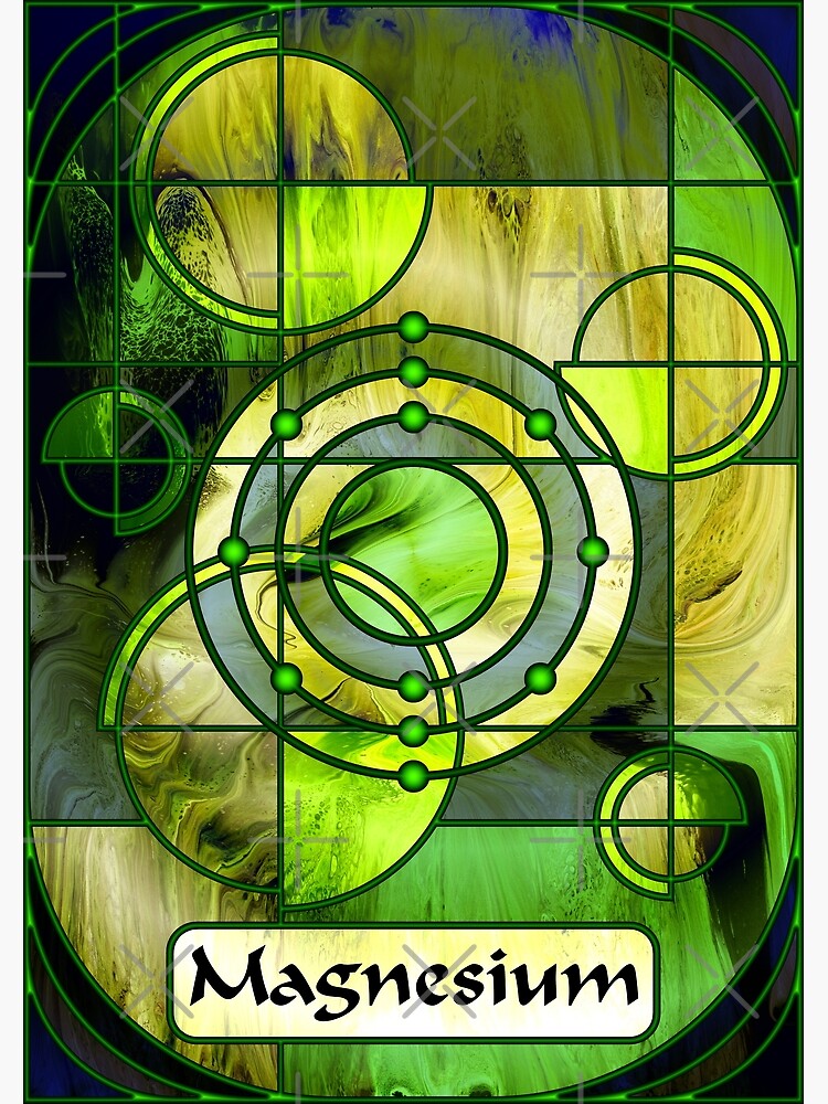 "Element 12: Magnesium" Poster for Sale by kerravonsen | Redbubble