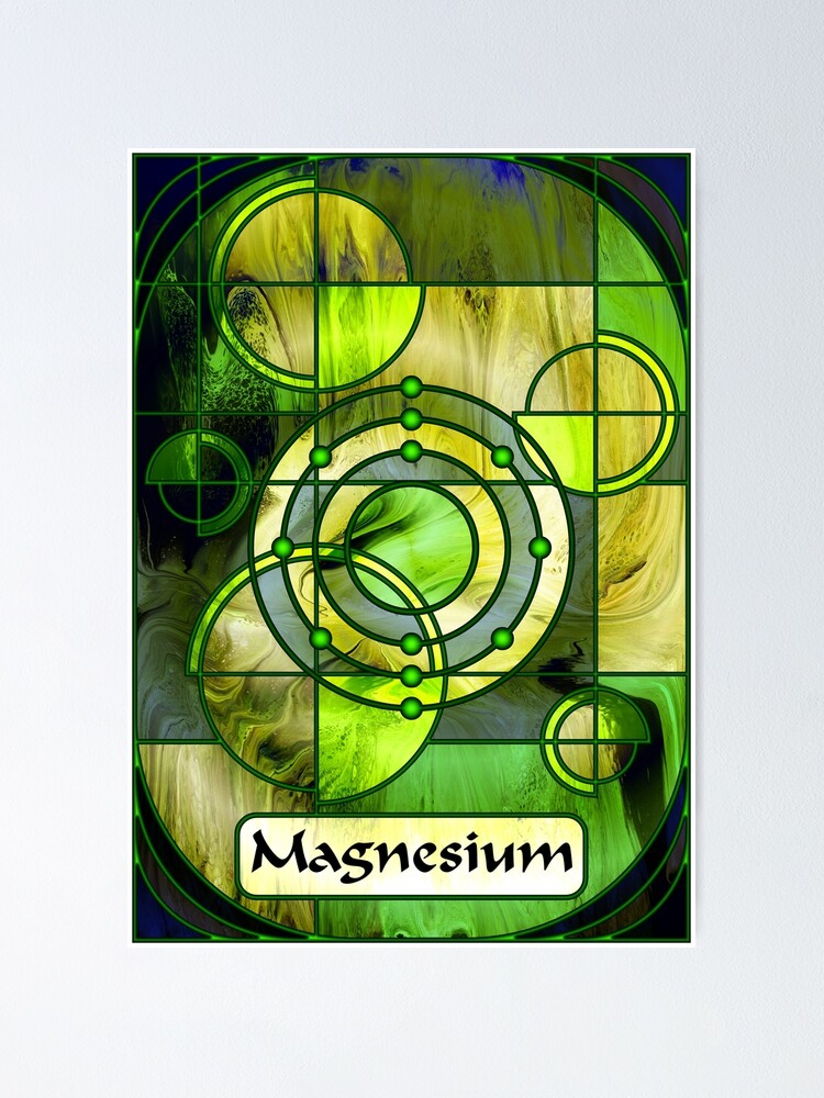 "Element 12: Magnesium" Poster for Sale by kerravonsen | Redbubble