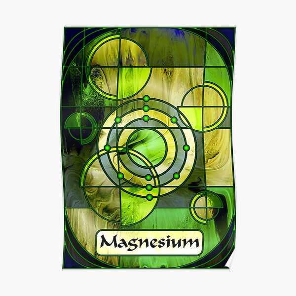 "Element 12: Magnesium" Poster for Sale by kerravonsen | Redbubble