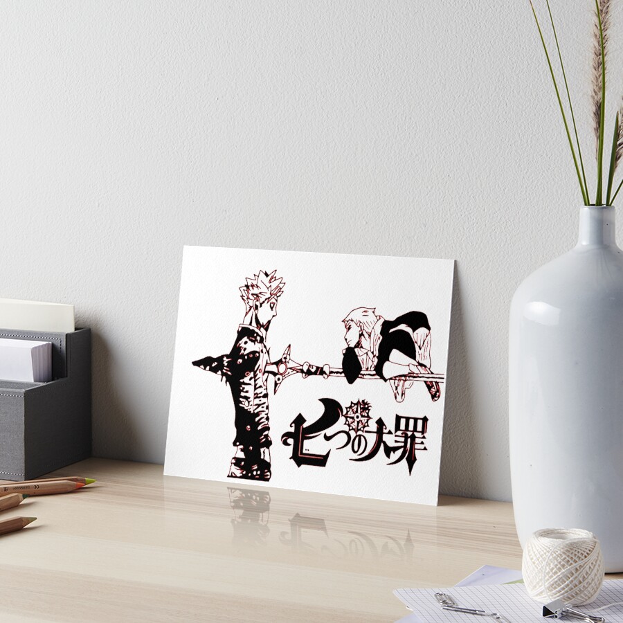"Ban and King - Nanatsu no Taizai" Art Board Print by OtakuPapercraft ...