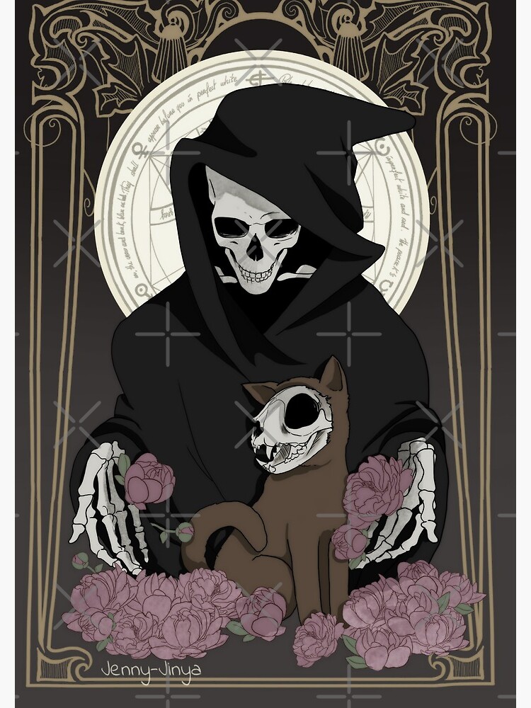 "Loving Reaper" Spiral Notebook for Sale by JennyJinya | Redbubble