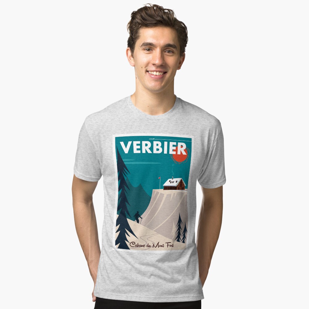 "Verbier Mont Fort poster" Poster for Sale by Gary Godel | Redbubble