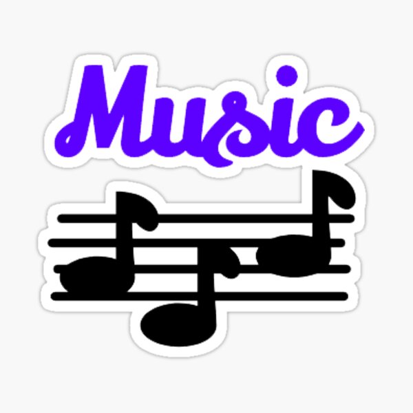 "Music Logo" Sticker for Sale by tyroneliangco | Redbubble