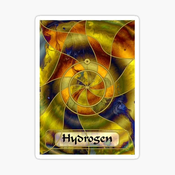 "Element 1: Hydrogen" Sticker by kerravonsen | Redbubble