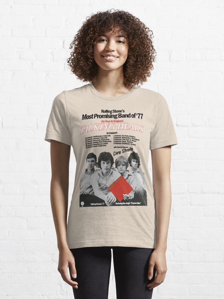 "TALKING HEADS UK TOUR POSTER (1977)" T-shirt for Sale by ThrowbackM2 ...