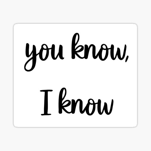"you know i know sticker // bts jimin" Sticker for Sale by ...