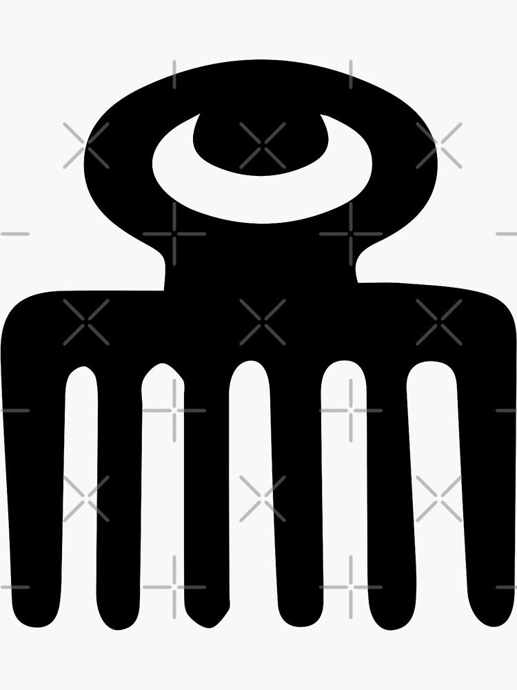 "Duafe, Adinkra Symbol, Wooden Comb" Sticker for Sale by ModernDesigns7 ...