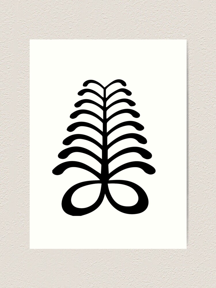 "Aya, Adinkra Symbol, Fern" Art Print for Sale by ModernDesigns7 ...