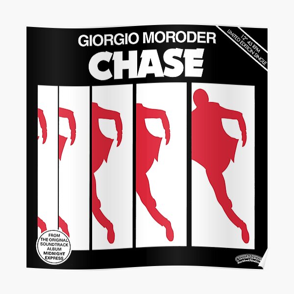 "GIORGIO MORODER - CHASE (RETRO RECORD SLEEVE)" Poster by ThrowbackM2 ...