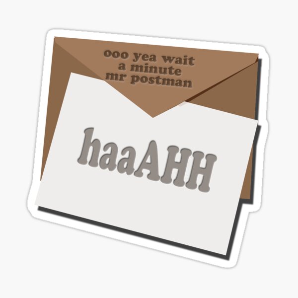 "wait a minute mr postman vine - sticker" Sticker for Sale by vcor8396 ...