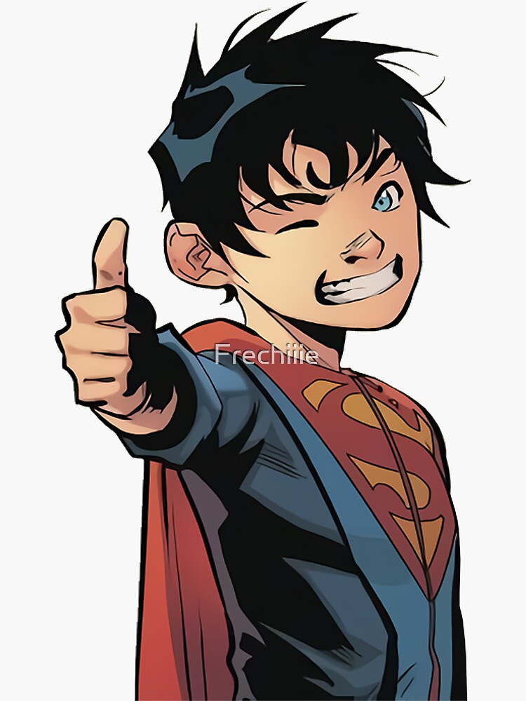 "Superboy thumbs up" Sticker by Frechiiie | Redbubble