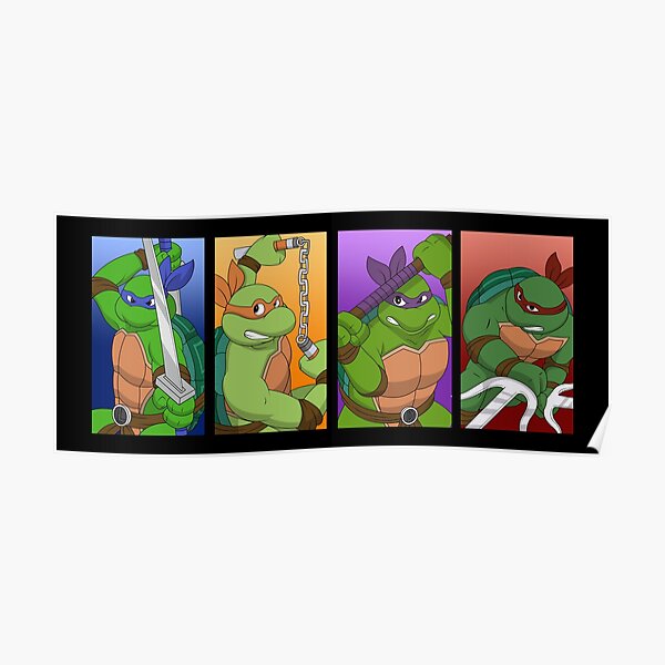 "TMNT arcade" Poster by FalChi | Redbubble