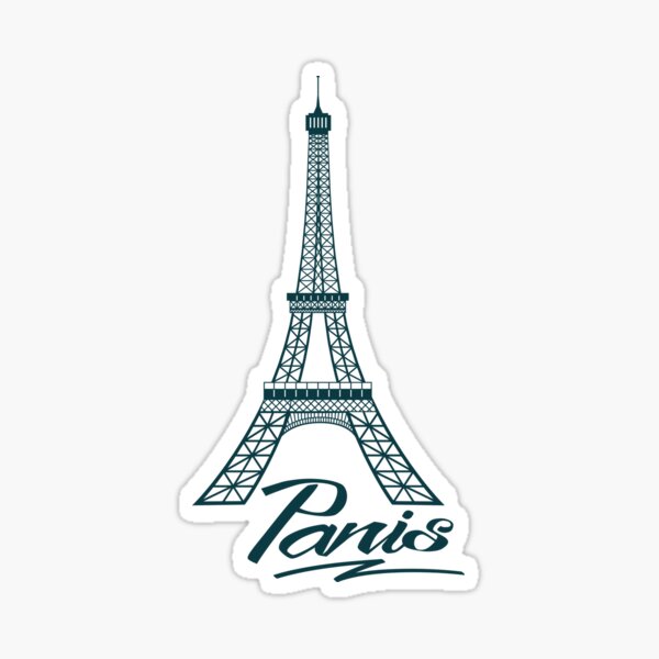 "paris - eiffel tower" Sticker for Sale by hebby | Redbubble