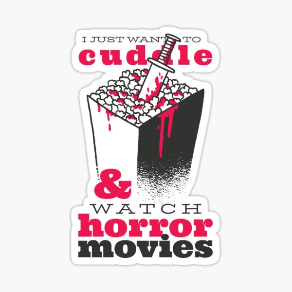 "Horror Movie Quote" Sticker for Sale by ahashki | Redbubble