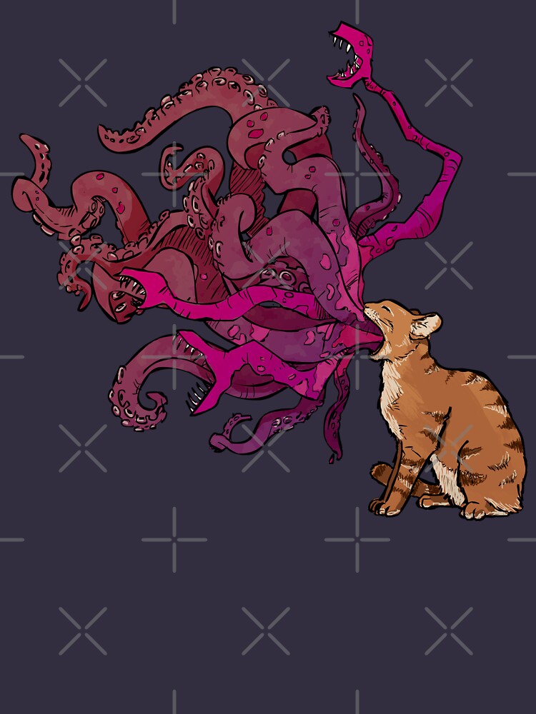 "Cthulhu Cat" T-shirt for Sale by RackhamGreg | Redbubble | flerken t ...