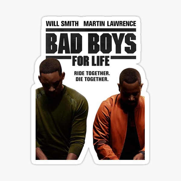 "bad boys poster" Sticker for Sale by lilyhussle | Redbubble