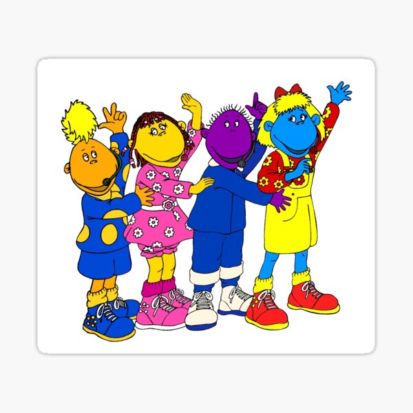 "The Tweenies group painting " Sticker for Sale by surprisetime | Redbubble